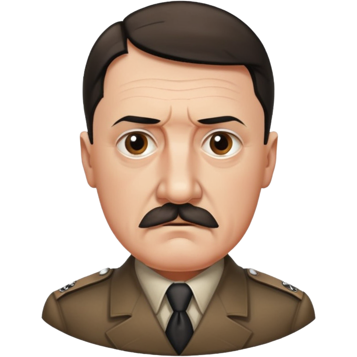 adolf hitler tiny moustache Sticker