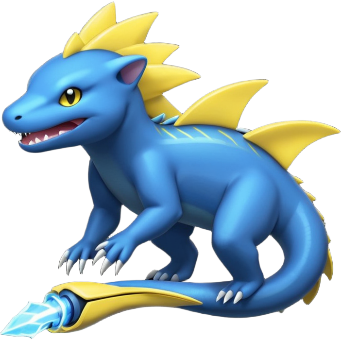 Electric Eel-Manectric-Luxray-Electrike-Pokémon-Fakémon-fusion Sticker