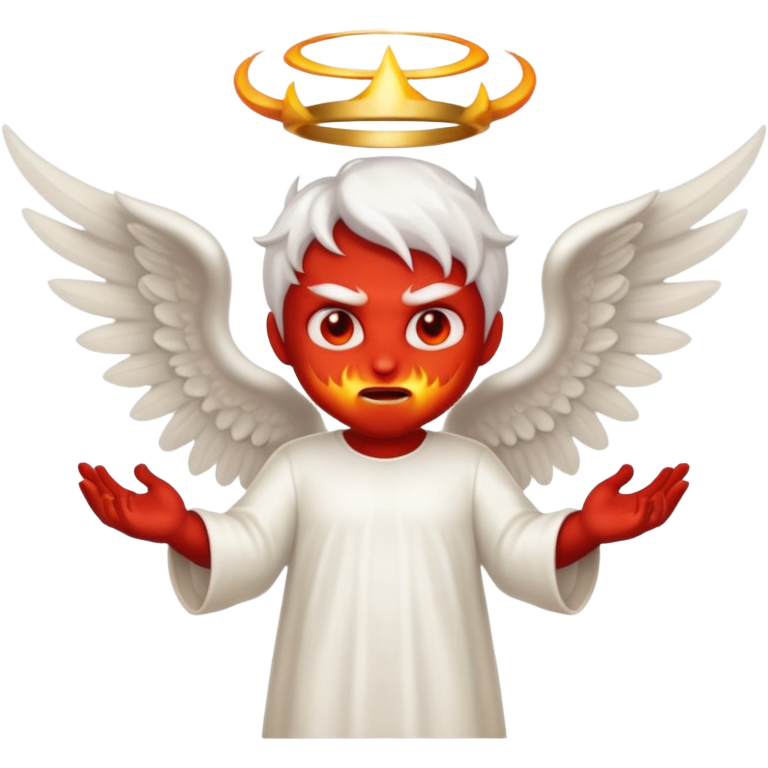 Biblically accurate Angel seraphim make a devil Sticker