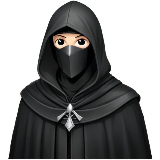icon featuring Assasin's Creed in an iconic assassin's hood, standing ...