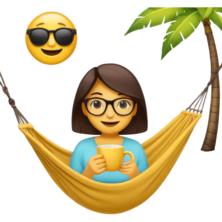 Créer un emoji stylisé et coloré représentant le week-end, joyeux et ...