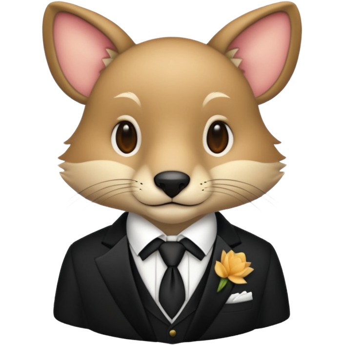 Animal in Formal Attire Sticker