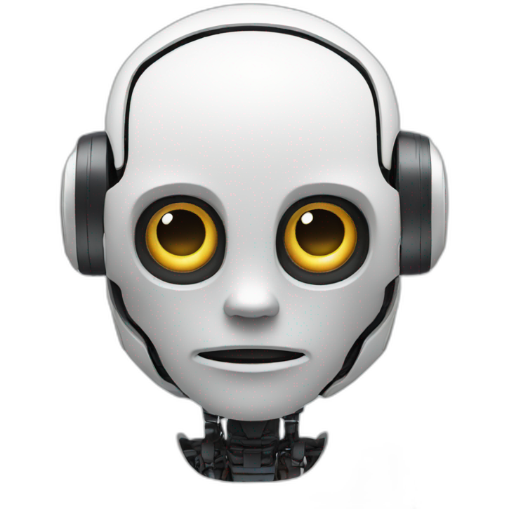 Broken humanoid robot Sticker