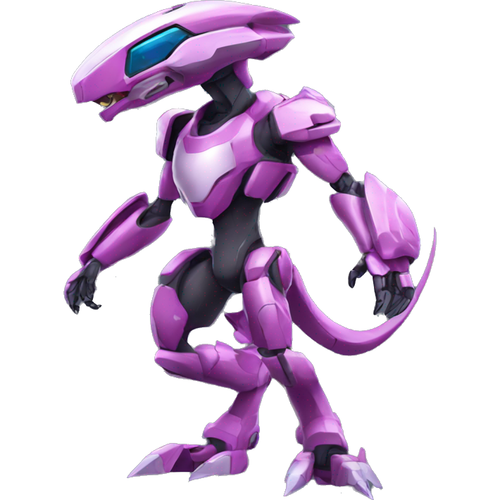 a Genesect-Raptor-Fakémon-Medabot-—hybrid with a futuristic visor ...