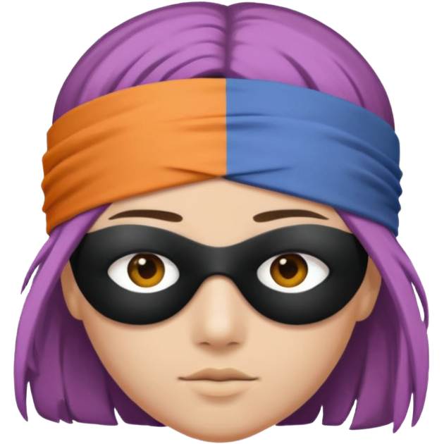 Blindfold person with different colors of hair. No trusting games with ...