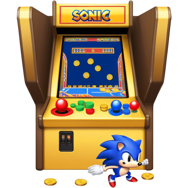 An icon showing a retro arcade screen with pixelated characters like a ...