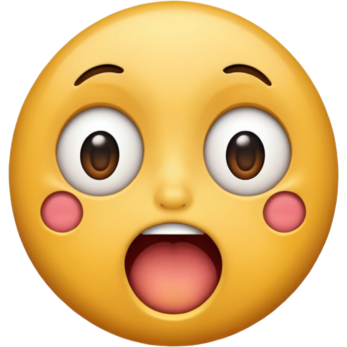 Happy shocked face Sticker