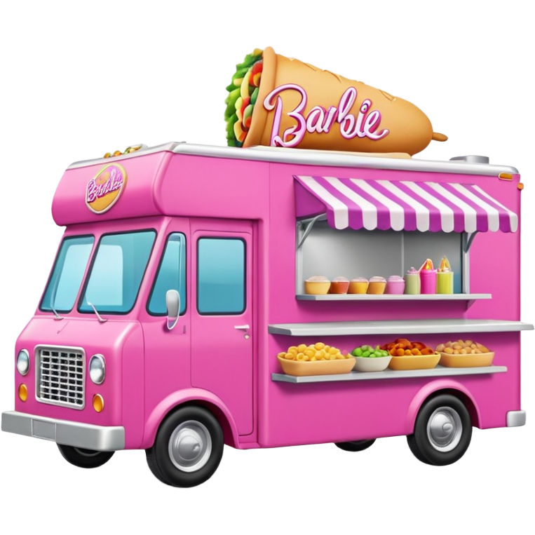 Barbie’s 1973 expanding house dream food truck Sticker