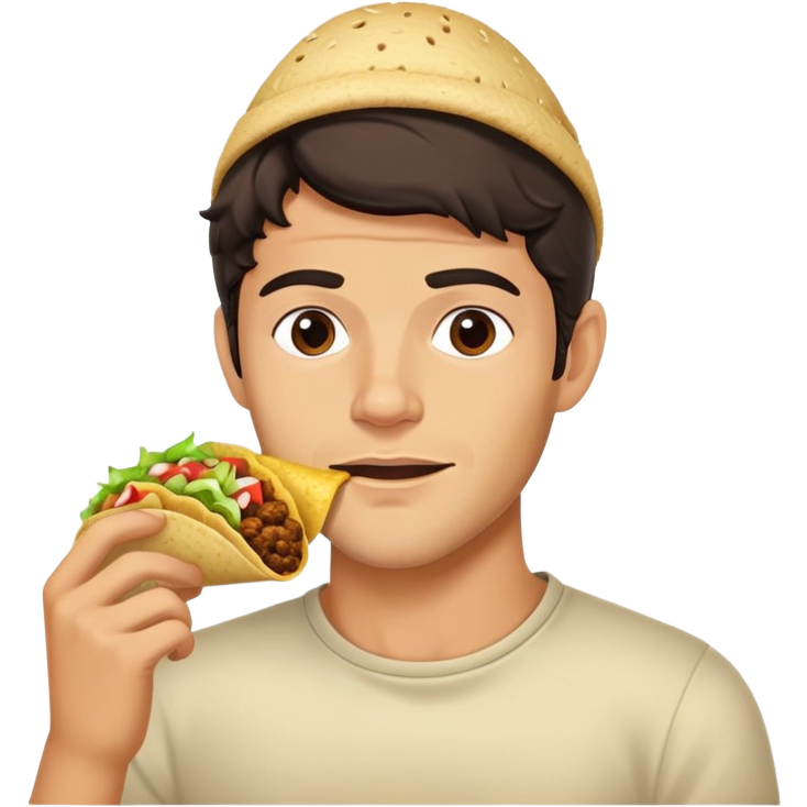 seth cohen eating a taco Sticker