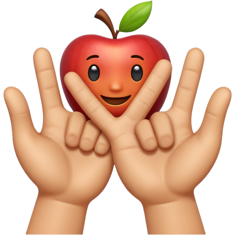 A 3D Apple-style emoji showing two different cartoon hands clapping ...