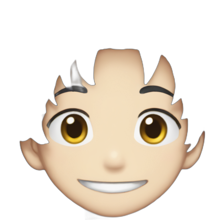 rezero subaru smiling emoji | AI Emoji Generator