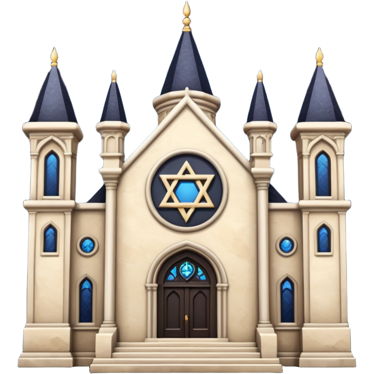 jewish synagogue dark aesthetic gothic architecture Sticker