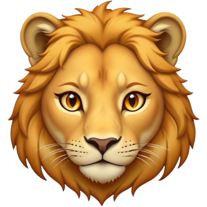 Cinematic Noble Lioness Portrait Emoji, Poised and regal, with a ...