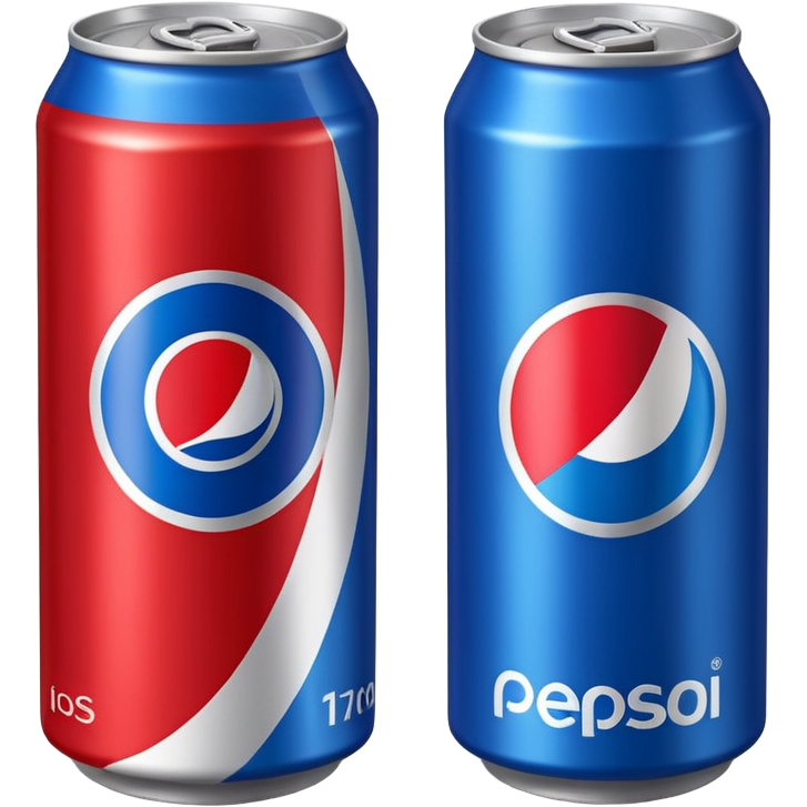 Draw a Pepsi can with the blue label & bold red-white logo Sticker