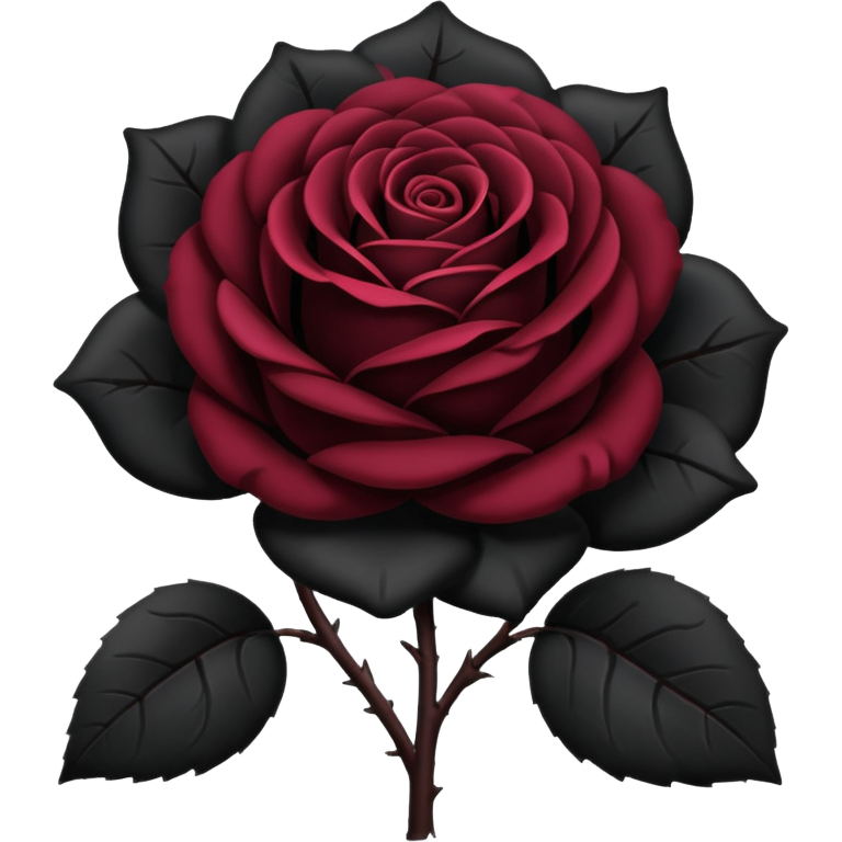 black rose, without green leaves, just flower Sticker